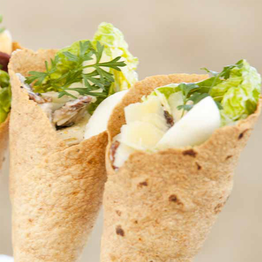Chicken Caesar Cones – Punjas Wraps